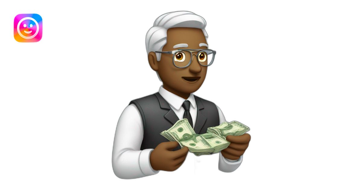 Boss paying money emoji | AI Emoji Generator