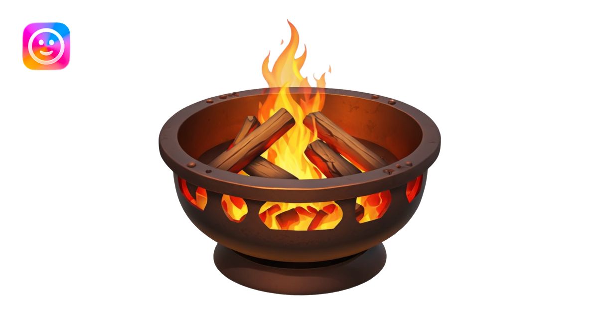 Forge Fire Pit in blacksmith item emoji | AI Emoji Generator