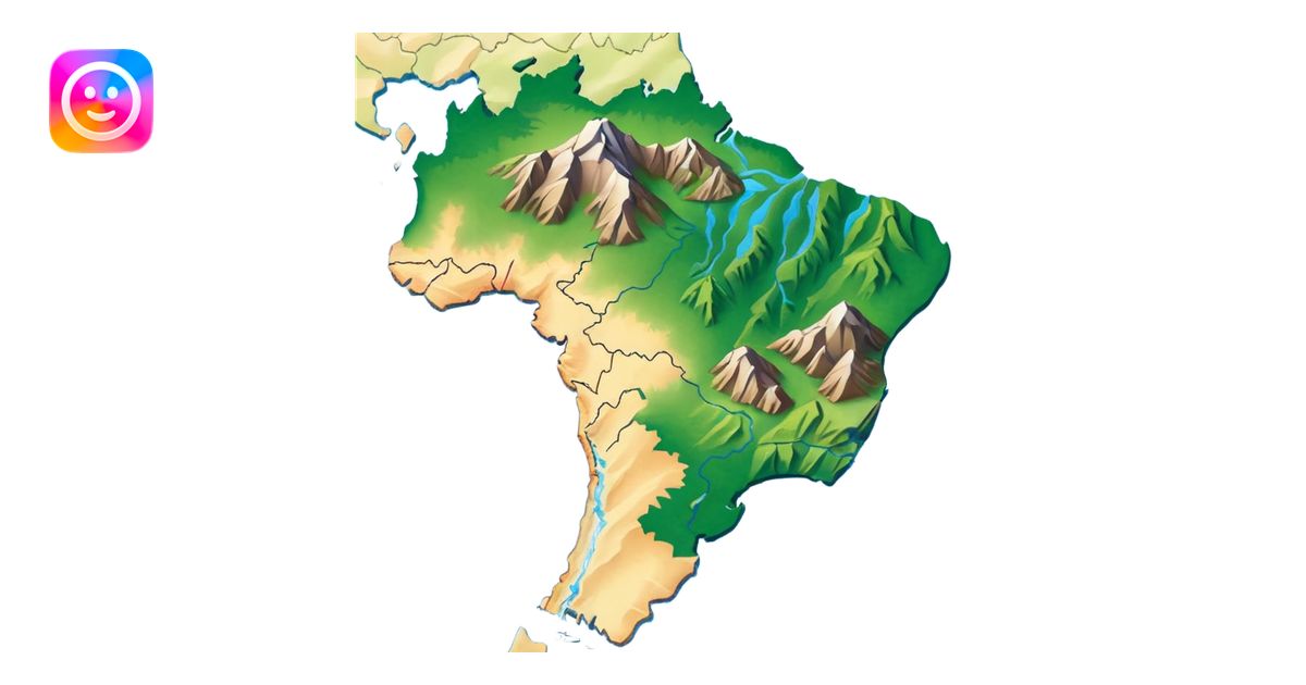 Map of Brazil emoji | AI Emoji Generator