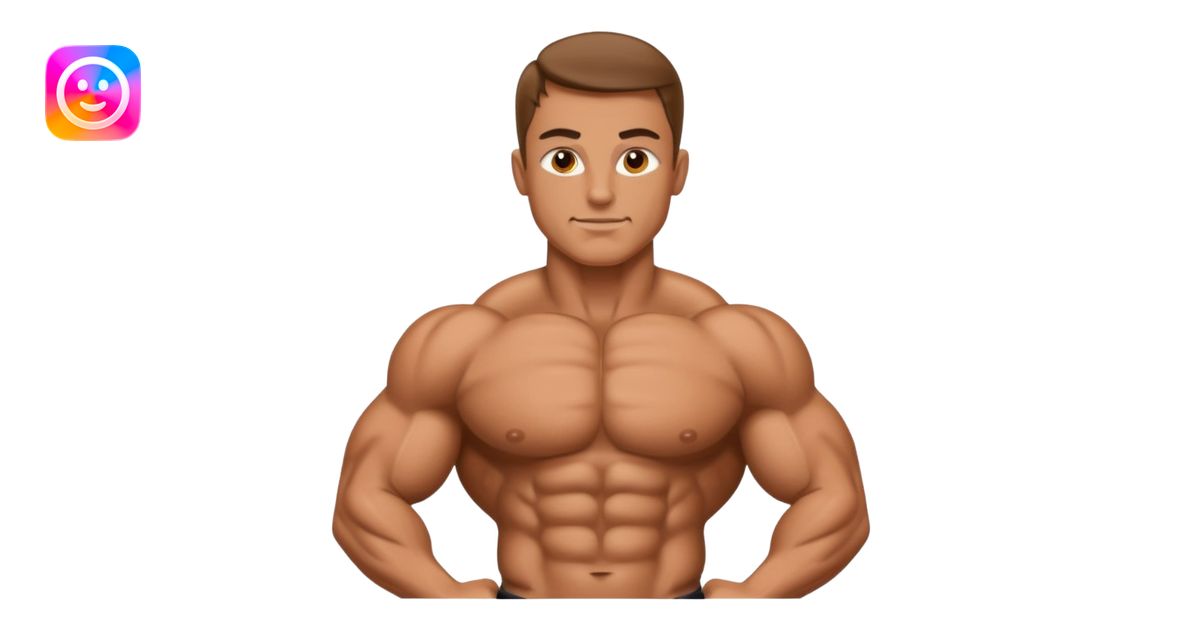 Body builder man emoji | AI Emoji Generator