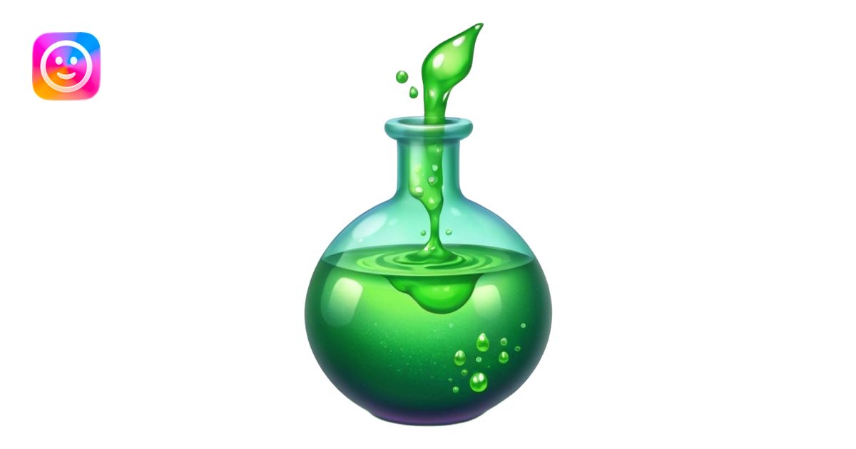 glitter toxic potion emoji | AI Emoji Generator