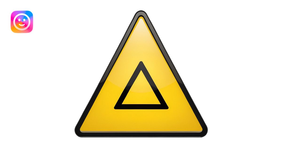 Warning Sign emoji | AI Emoji Generator