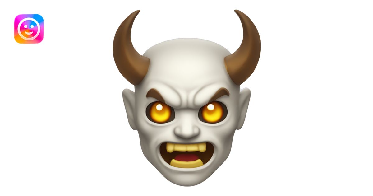 Emoji del diablo blanco emoji | AI Emoji Generator