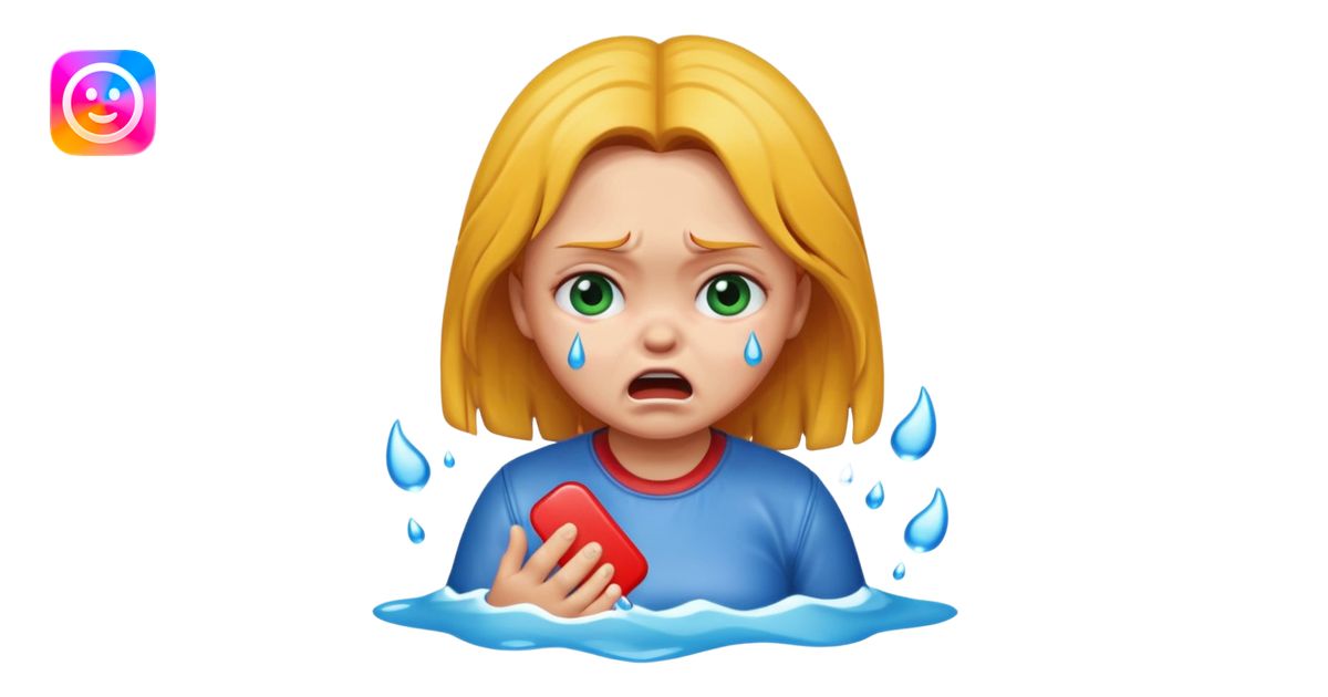 Girl name chucky crying and flooding the place emoji | AI Emoji Generator