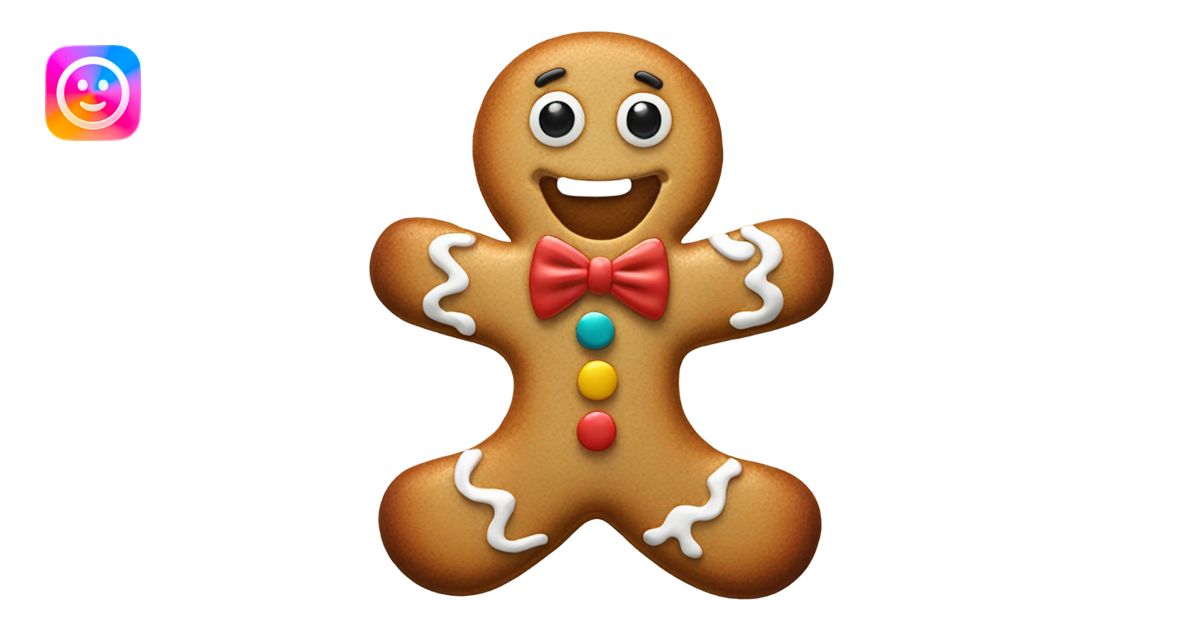Gingerbread man emoji | AI Emoji Generator