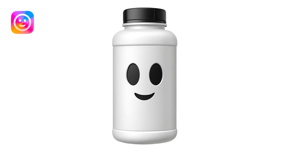 ghost brand protein powder bottle emoji | AI Emoji Generator
