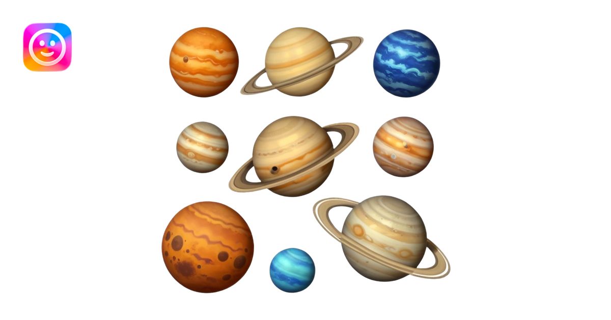 planets emoji | AI Emoji Generator