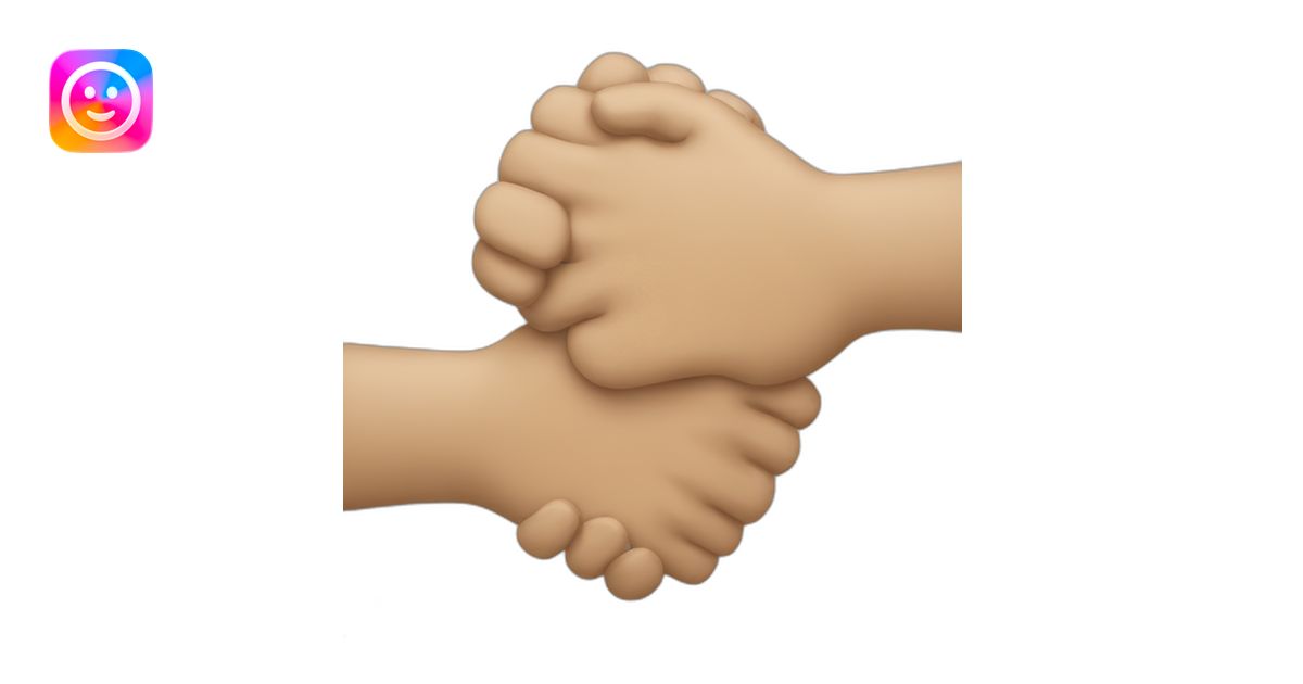 secret handshake emoji | AI Emoji Generator