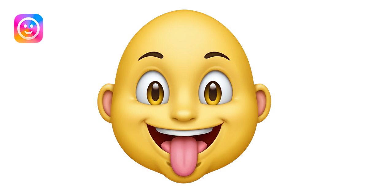yellow face with tongue sticking out to the side emoji | AI Emoji Generator