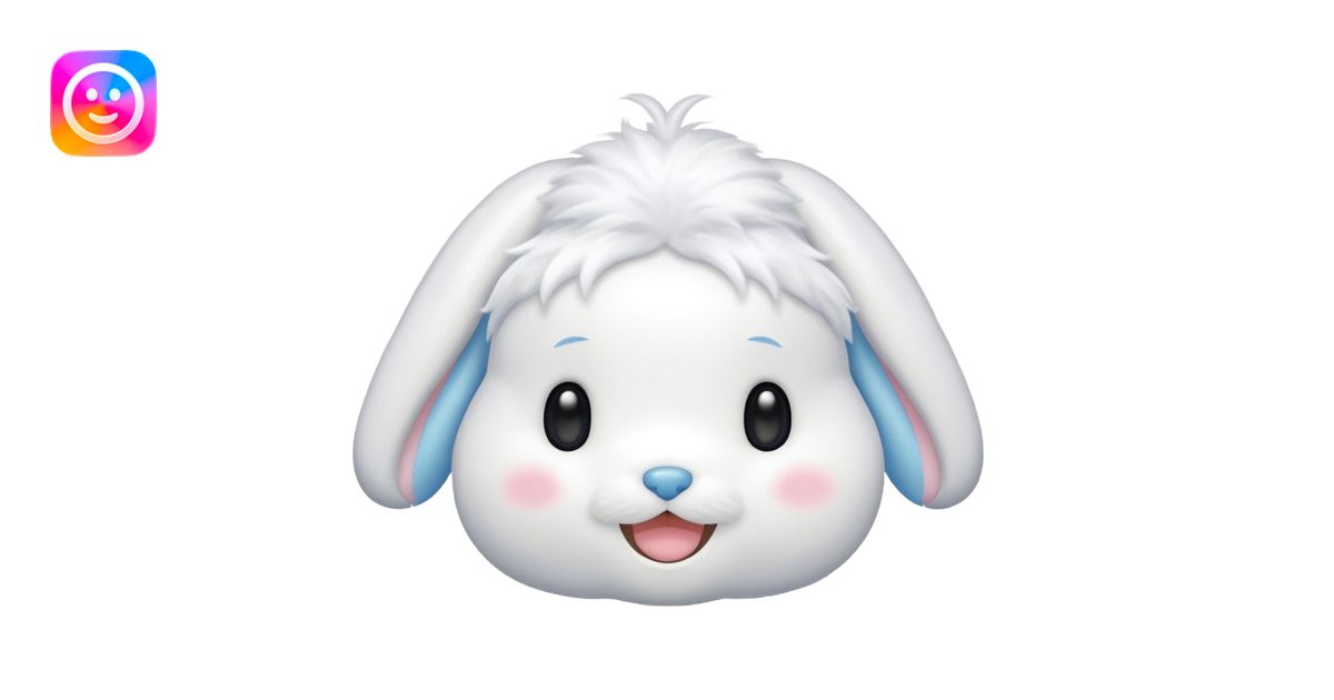 Cinnamoroll Face emoji | AI Emoji Generator