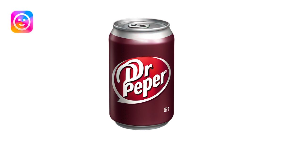 A can of Dr Pepper soda emoji | AI Emoji Generator