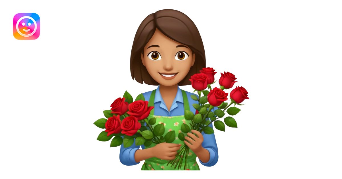 Flower Vendor emoji | AI Emoji Generator