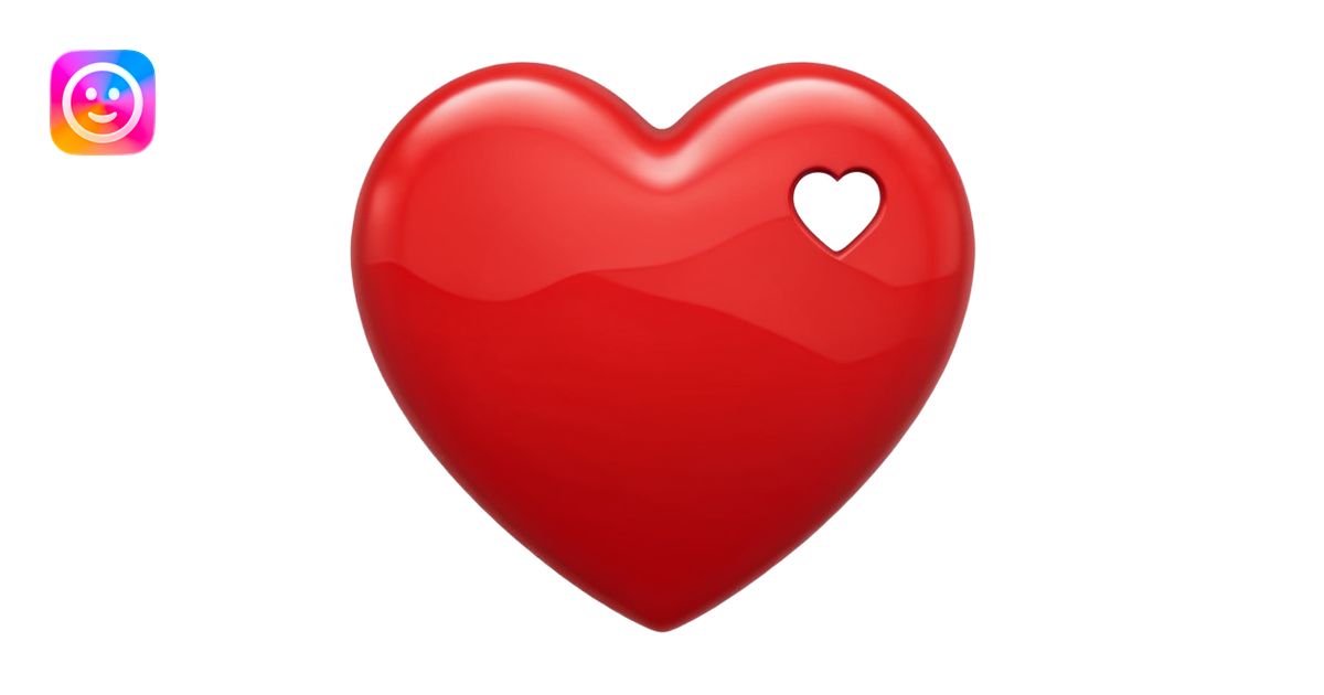 Instagram heart like icon emoji | AI Emoji Generator