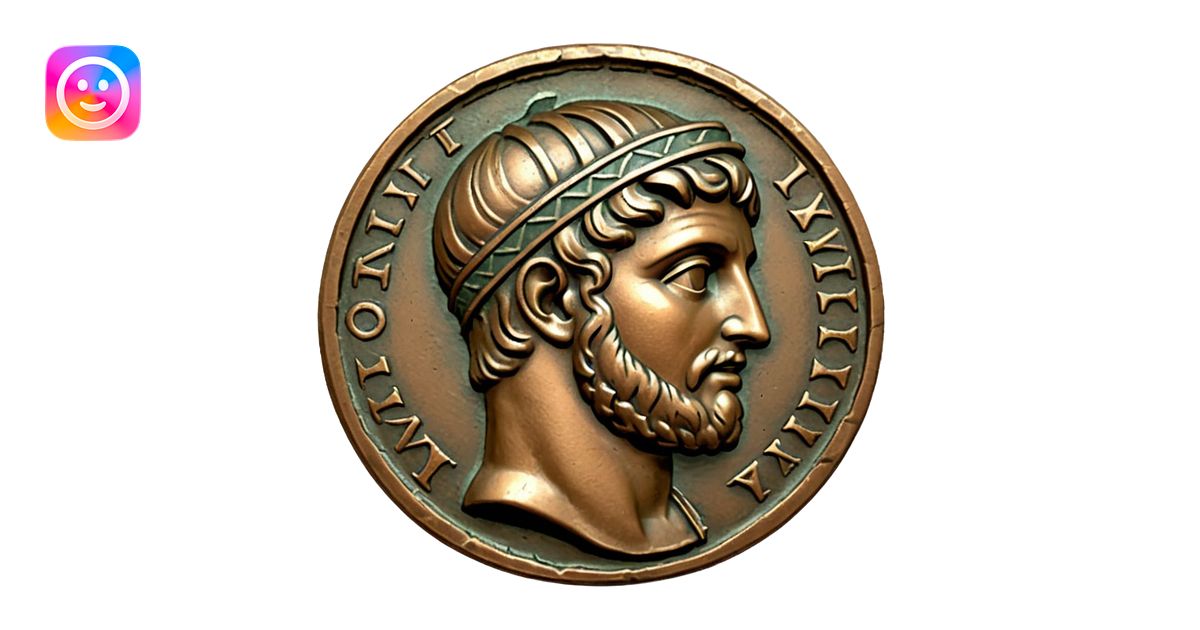 an old roman coin emoji | AI Emoji Generator