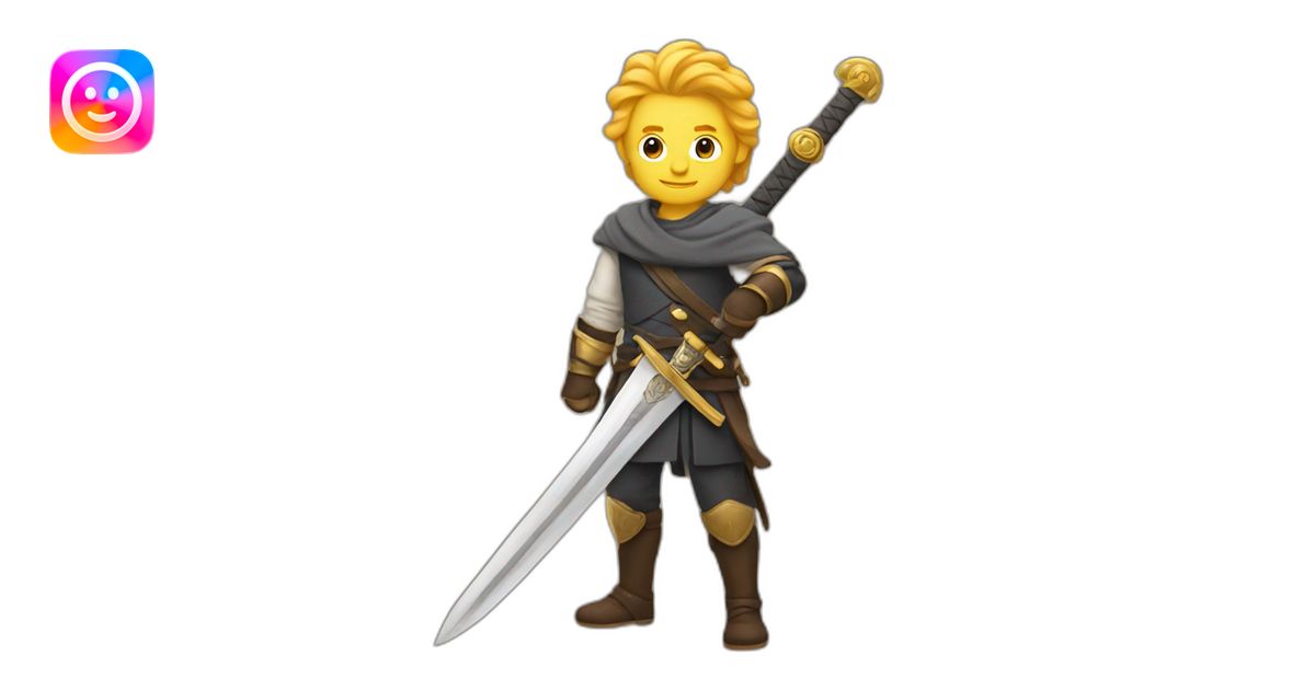 guy with sword emoji | AI Emoji Generator