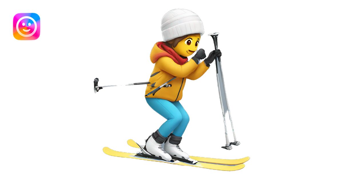 Skiing emoji | AI Emoji Generator