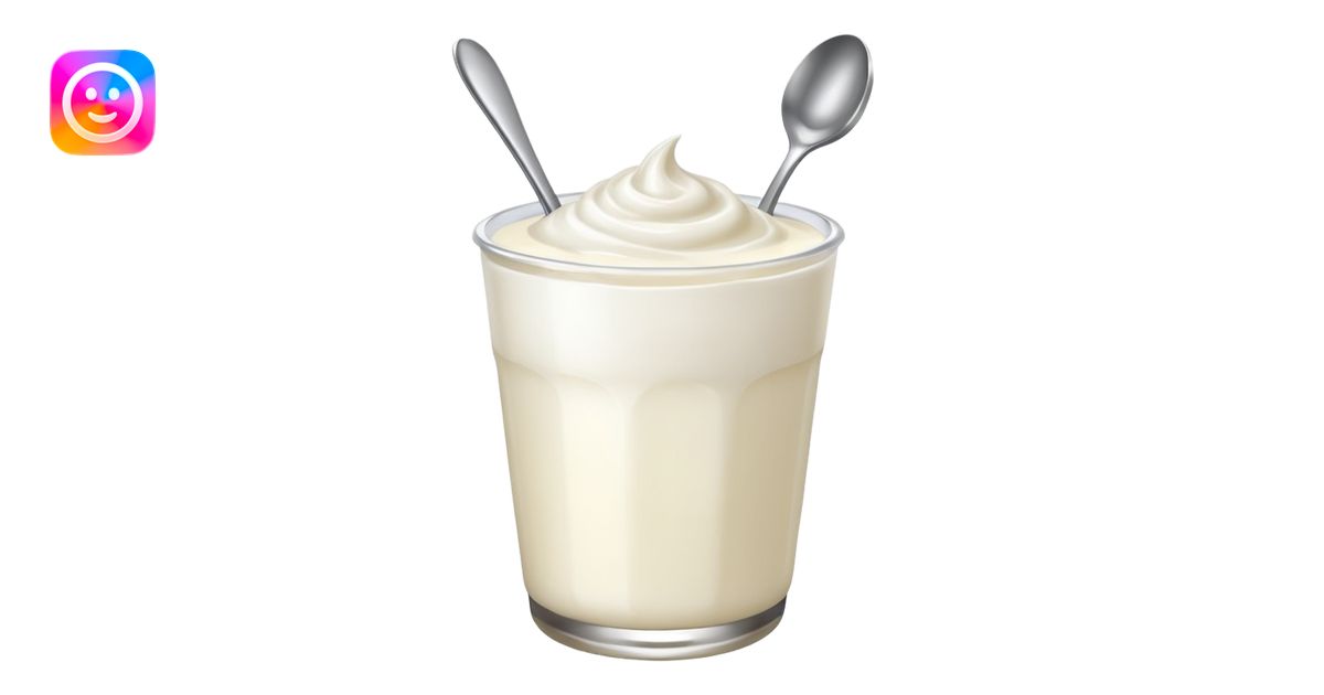 Yogurt emoji | AI Emoji Generator