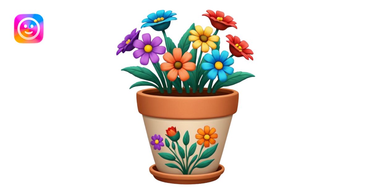 flower pot emoji | AI Emoji Generator