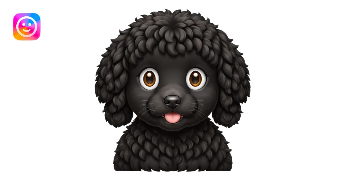 black cockapoo emoji | AI Emoji Generator