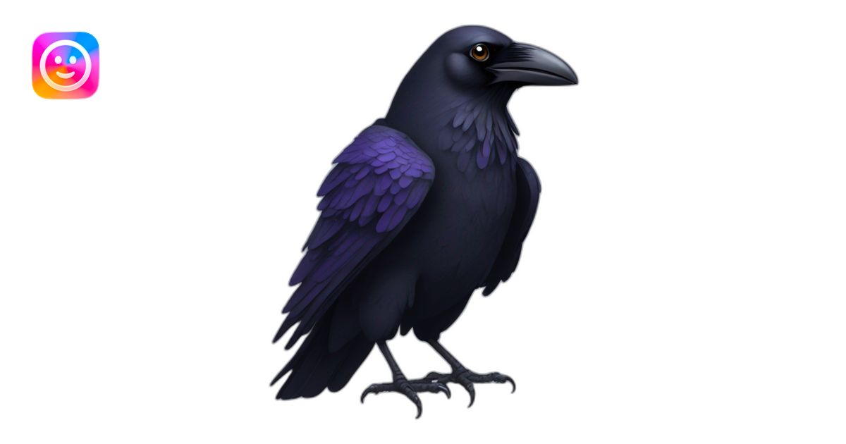 Raven ´ emoji | AI Emoji Generator