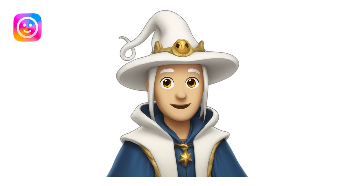 a ermine wizard emoji | AI Emoji Generator