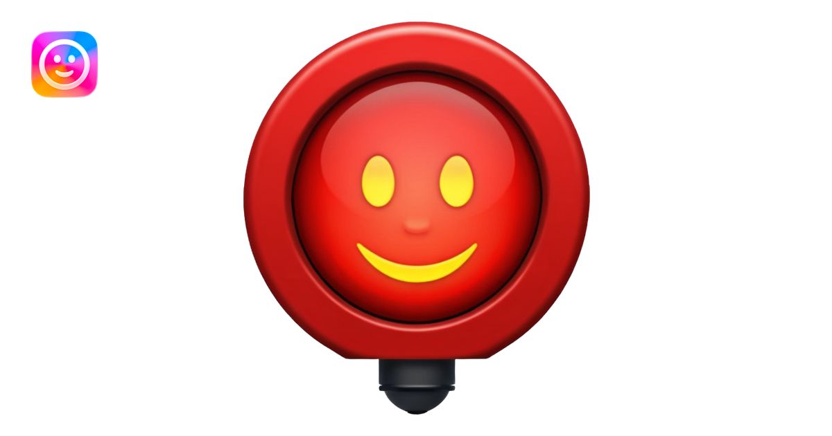 Crying red light emoji | AI Emoji Generator