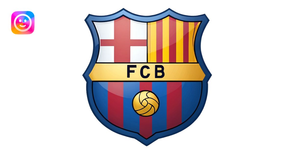 Logotipo de fc barcelona emoji | AI Emoji Generator
