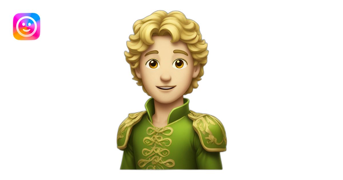 young apple prince emoji | AI Emoji Generator