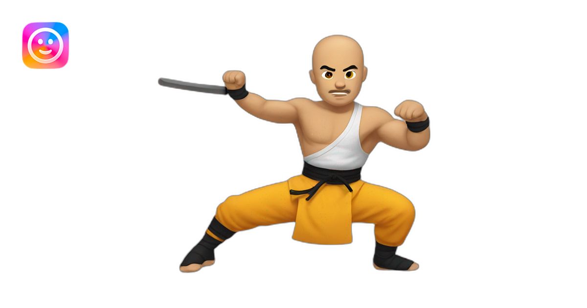 Kung-fu Shaolin emoji | AI Emoji Generator