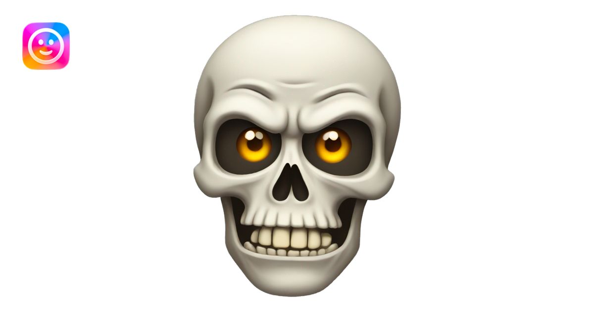 scared skull emoji emoji | AI Emoji Generator
