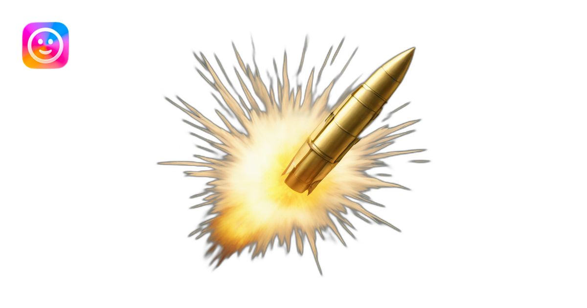 Bullet storm emoji | AI Emoji Generator