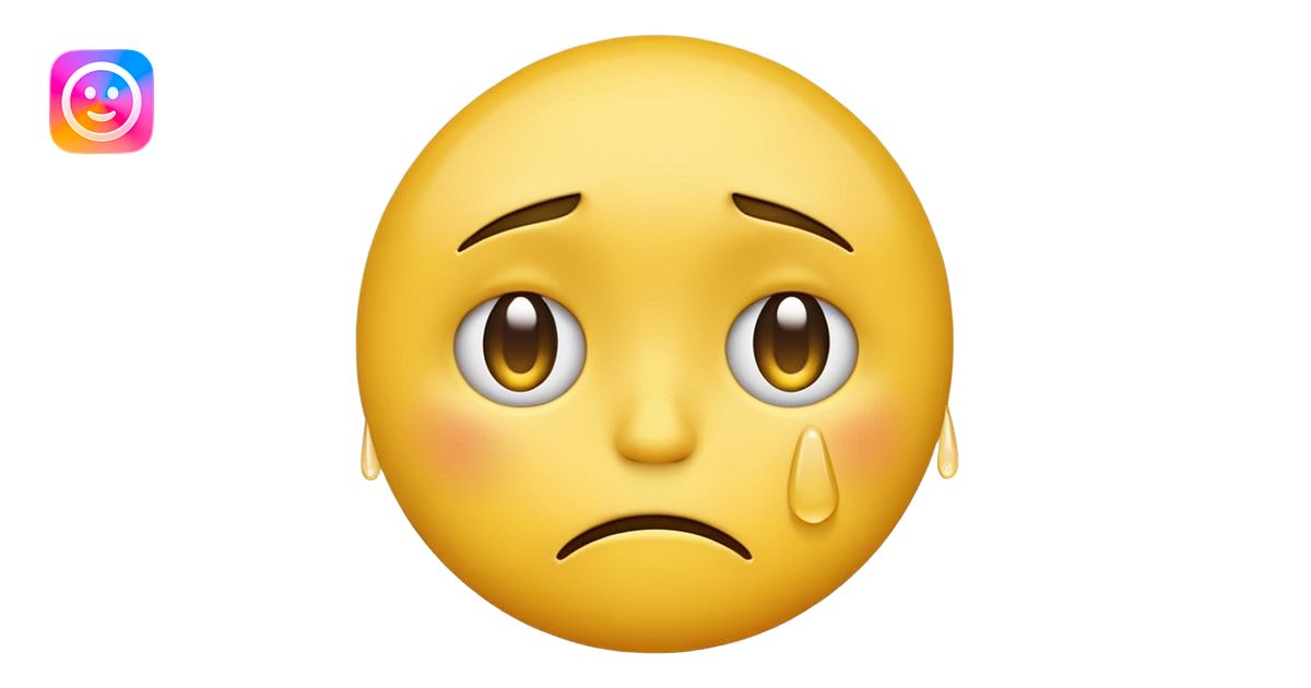 Emoji face trying not to cry emoji | AI Emoji Generator