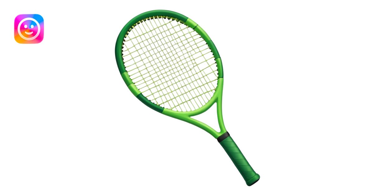 tennis racket with green grip emoji | AI Emoji Generator