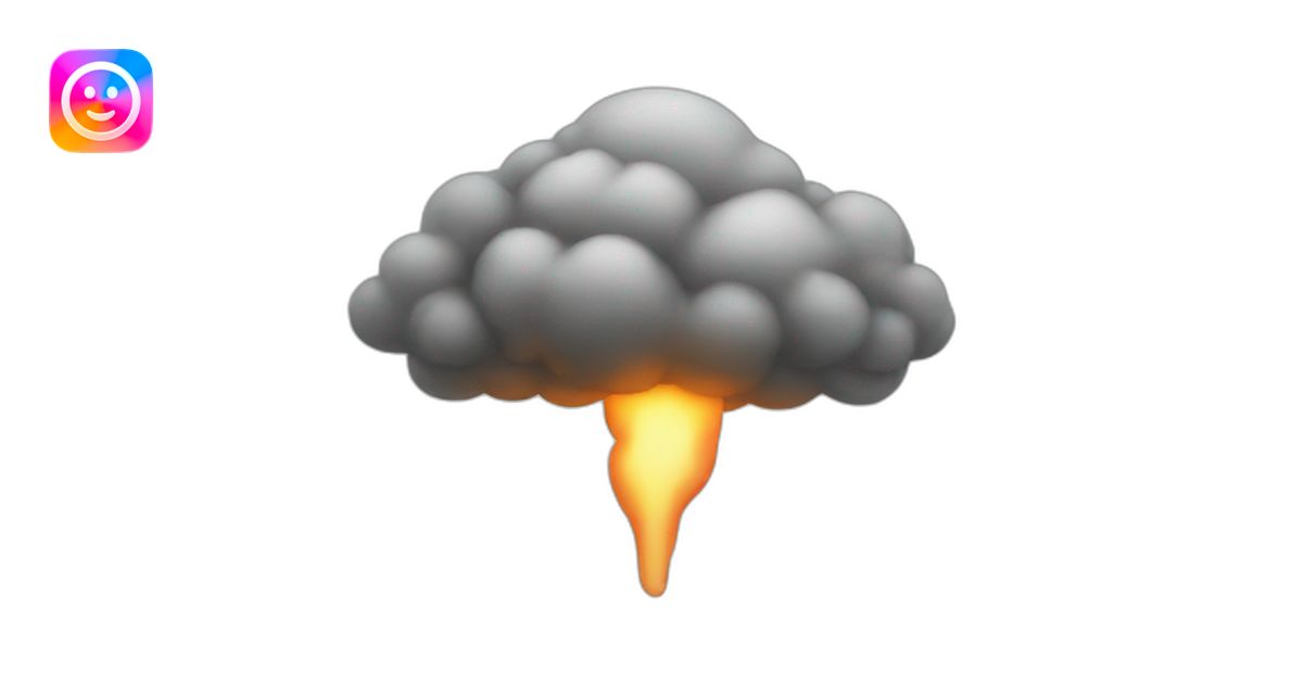 Gas cloud emoji | AI Emoji Generator