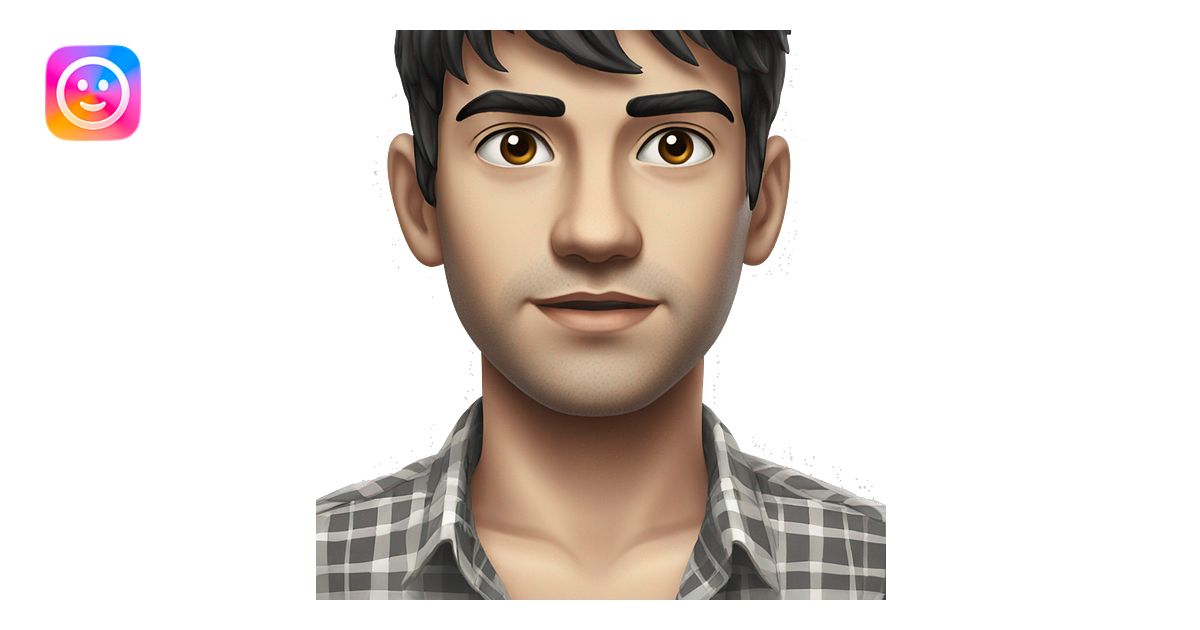 cool dude in plaid emoji | AI Emoji Generator