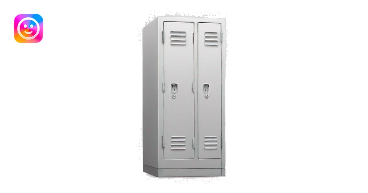 White Locker emoji | AI Emoji Generator