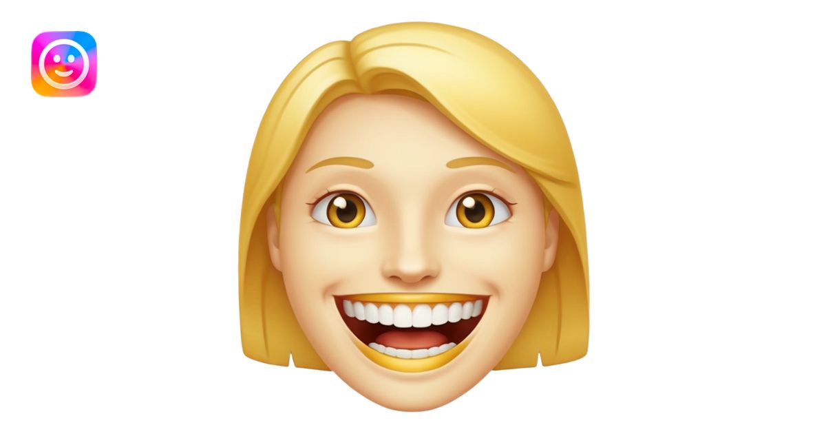 Golden smile dent klinik emoji | AI Emoji Generator