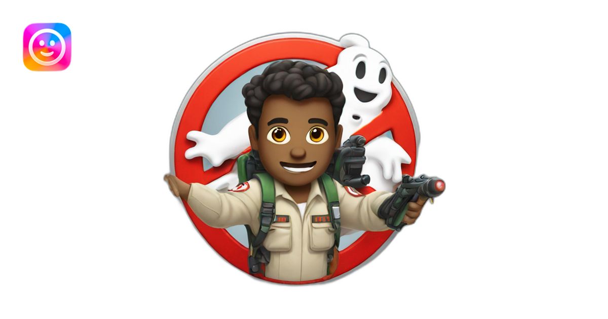 Ghostbuster emoji | AI Emoji Generator