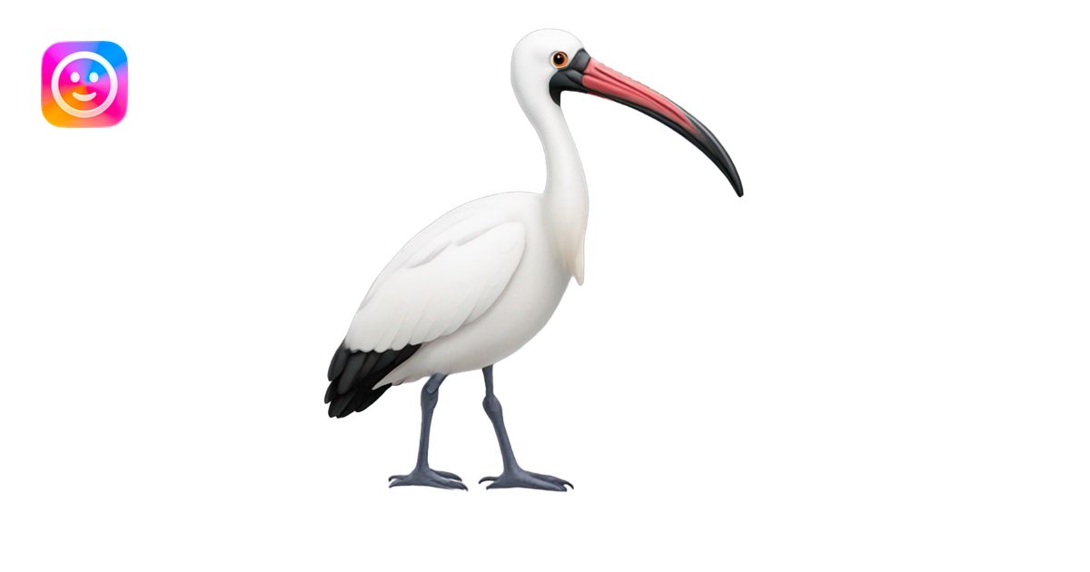 Sebastian the ibis emoji | AI Emoji Generator