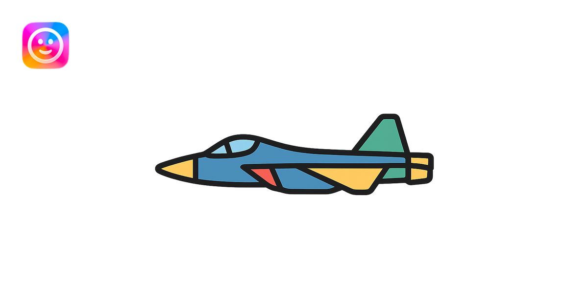 Sukhoi Su-57 stealth jet, side view icon | AI Emoji Generator