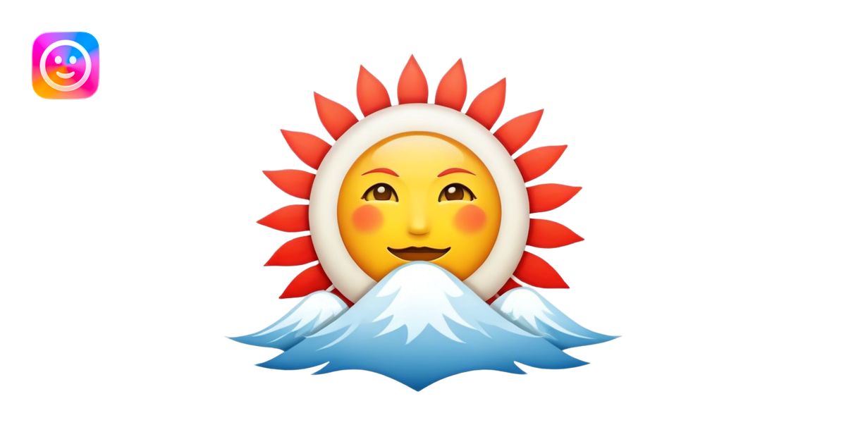 rising sun emoji | AI Emoji Generator