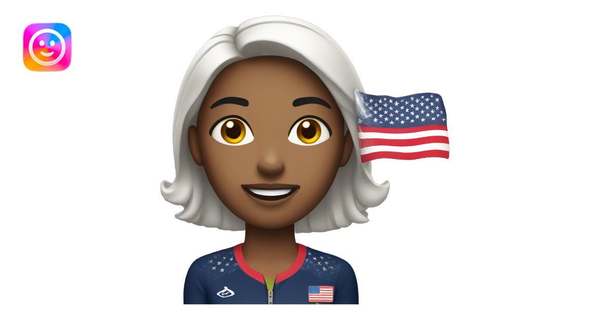 USA Olympic woman emoji | AI Emoji Generator
