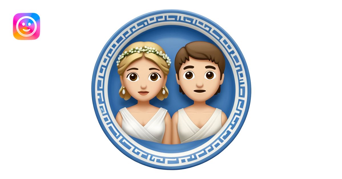 greek wedding broken plate emoji | AI Emoji Generator