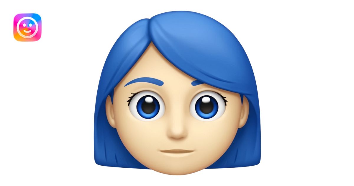 "Símbolo no formato de círculo, fundo sólido na cor azul oficial do ...