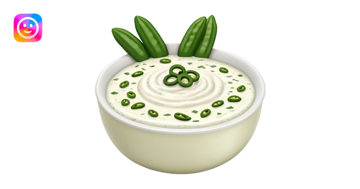 Creamy jalapeño ranch dip emoji | AI Emoji Generator
