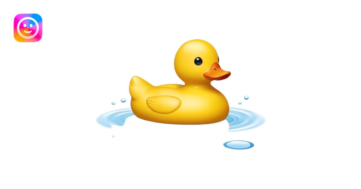 blue sky rubber duck emoji | AI Emoji Generator
