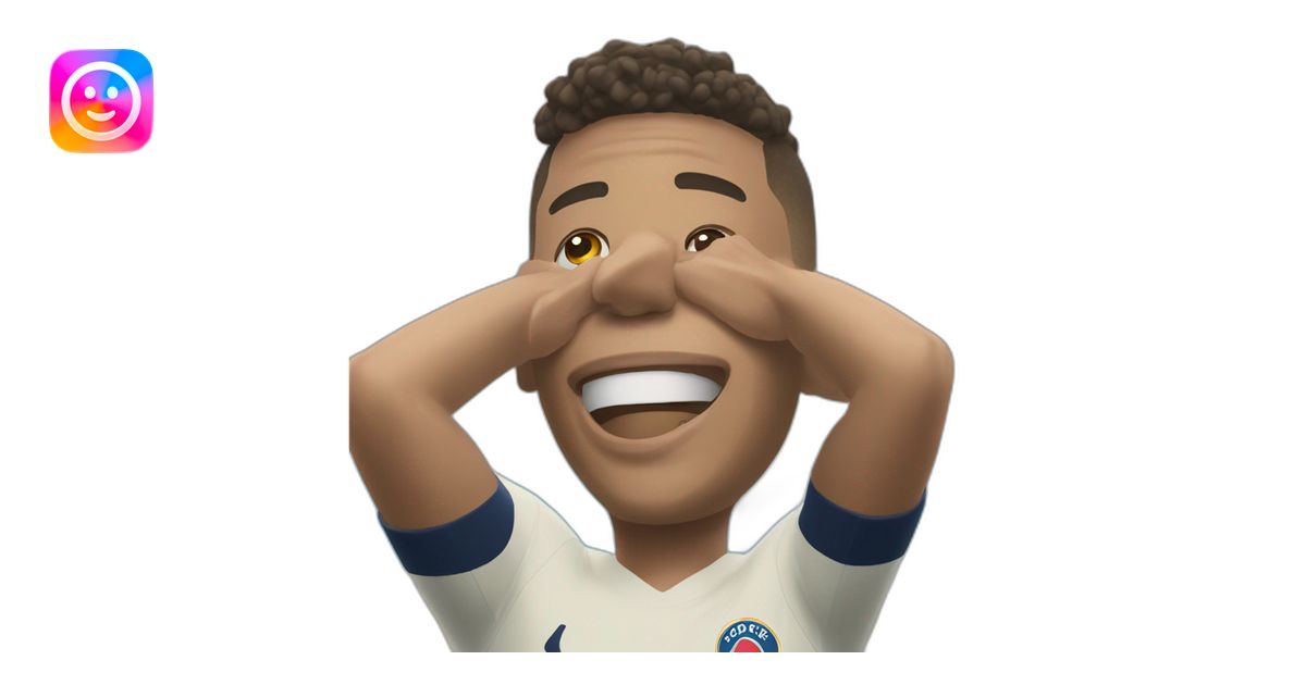 Mbappé laughing emoji | AI Emoji Generator