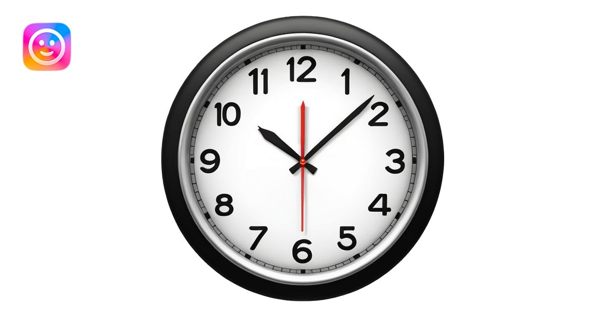 analog clock emoji | AI Emoji Generator