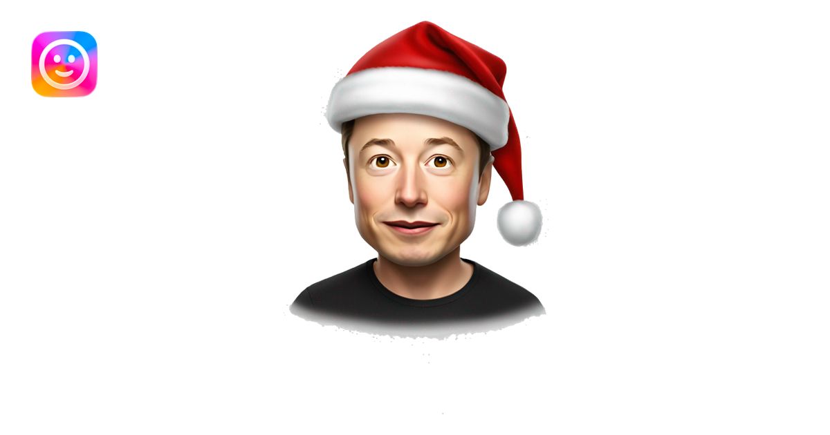 elon musk with santa hat emoji | AI Emoji Generator