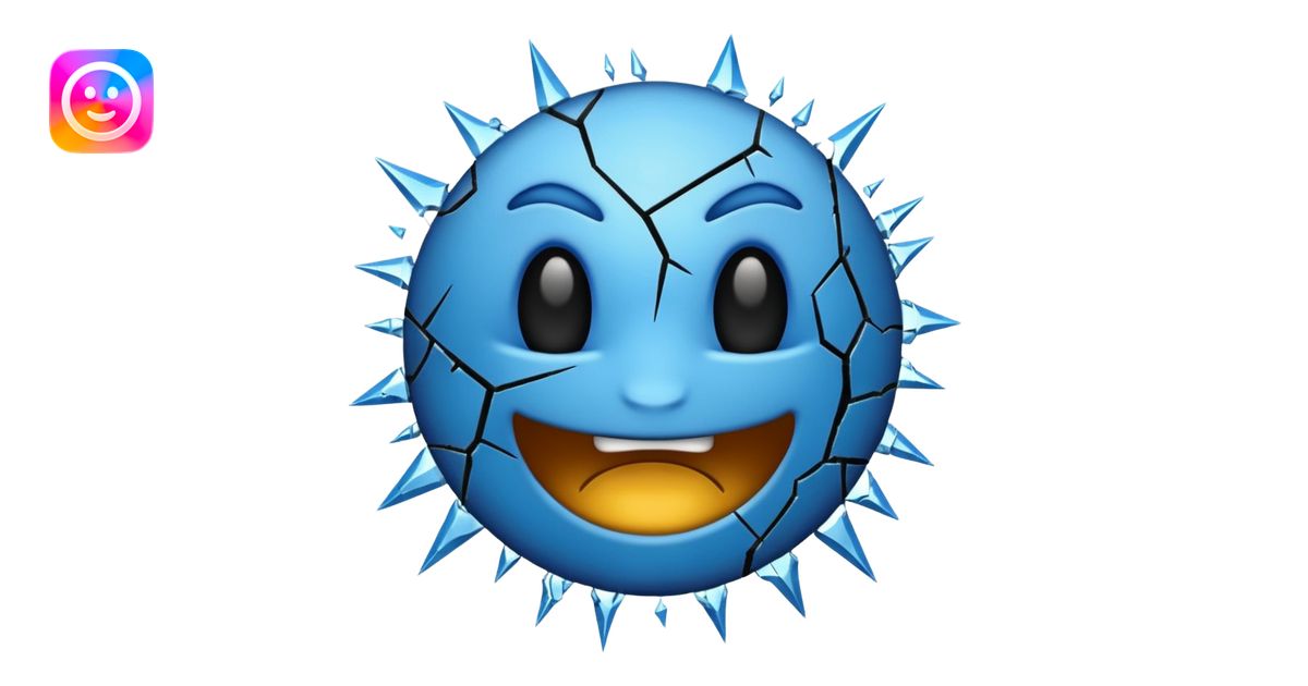 Emoji for Big damage, at guild bosses, iconic, with blue and black ...
